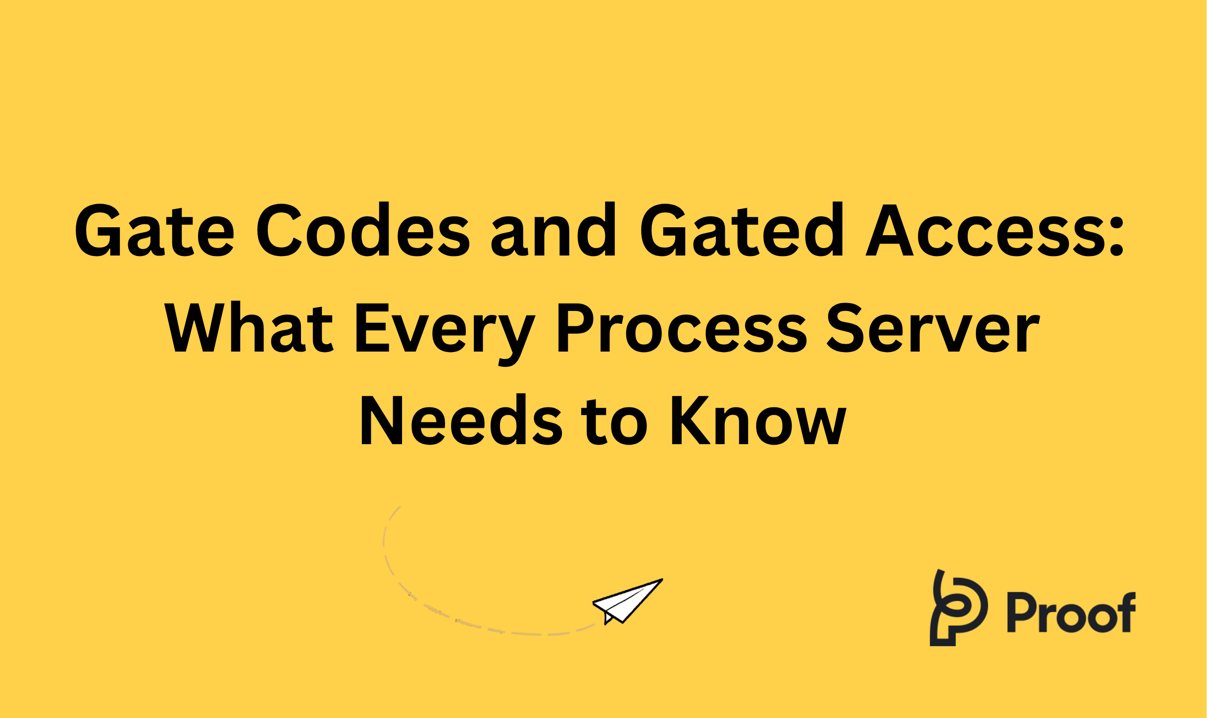 Gate Codes and Gated Access: What Every Process Server Needs to Know